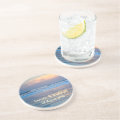 Custom Couple Beach Scene Coasters | Zazzle