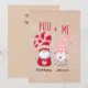 Custom Couple Gnome Valentine Holiday Card | Zazzle