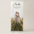 Custom Couple Photo Stand for Your Wedding Day Retractable Banner | Zazzle