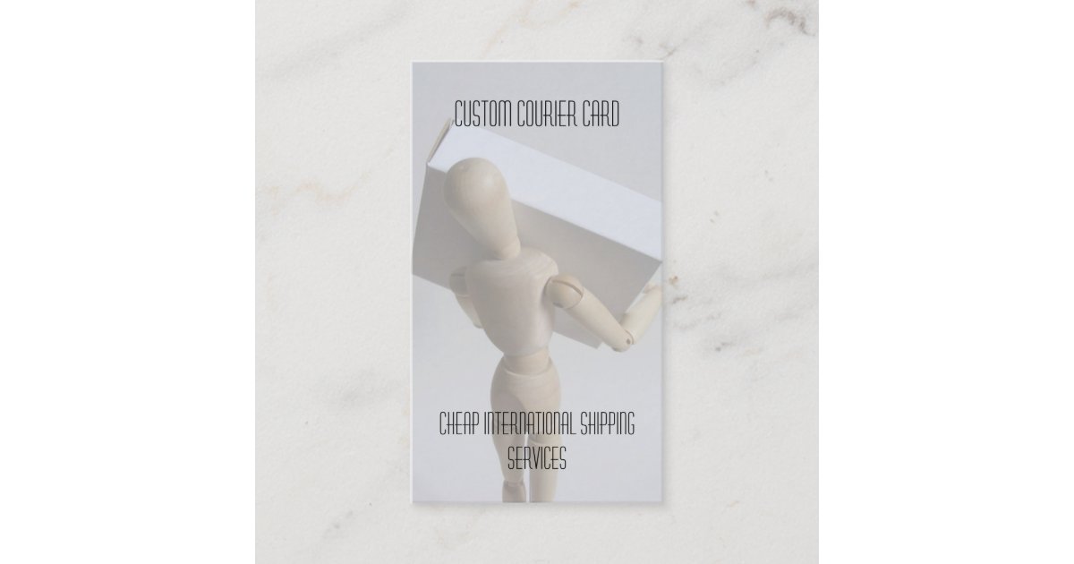 Custom Courier Card | Zazzle