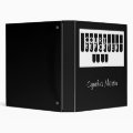 Custom court reporter keys binder | Zazzle