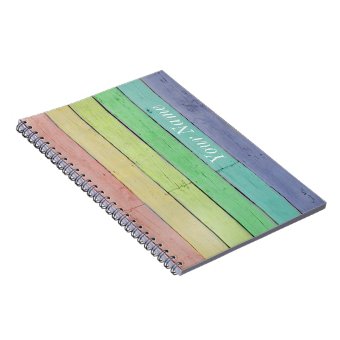Custom Cover Rainbow Notebook, add your name..! Notebook | Zazzle