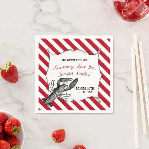 Custom Crawfish Boil Napkins | Zazzle