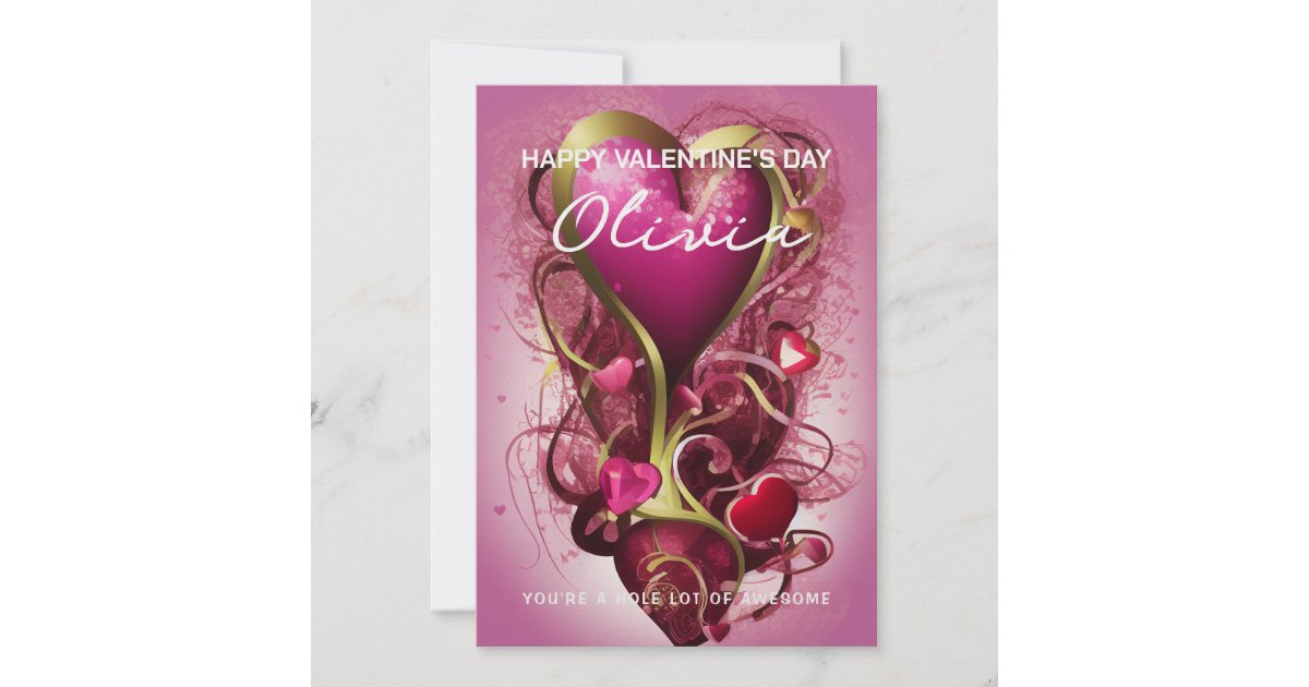 Custom Create Personalized Valentine's Day Card | Zazzle