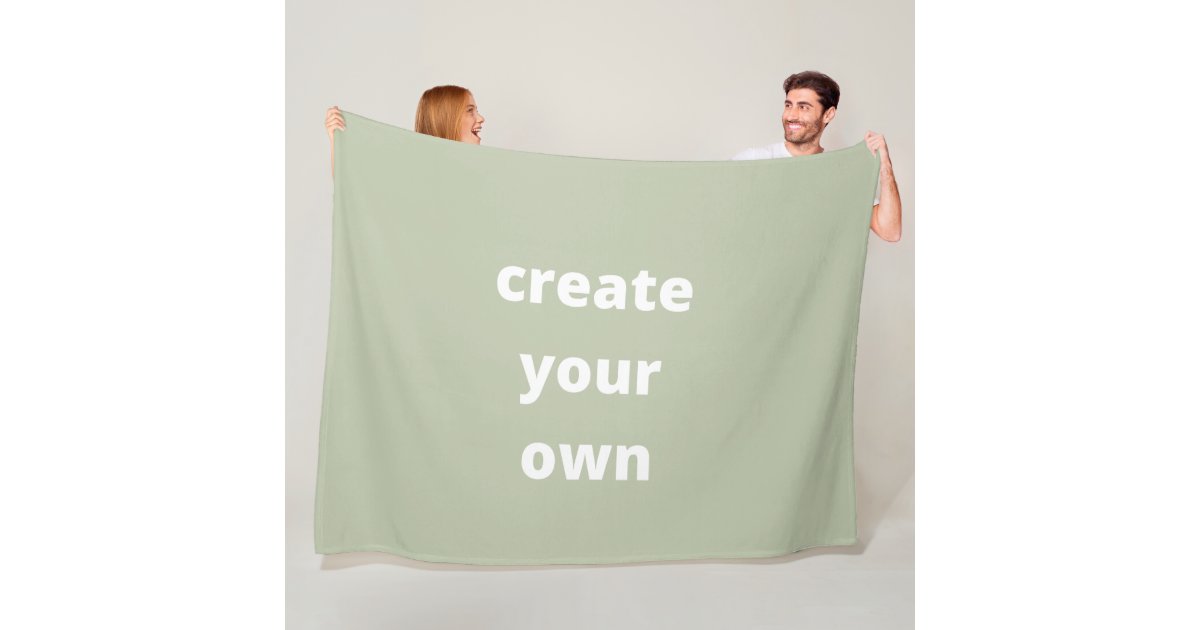 Custom create your own family Fleece Blanket | Zazzle