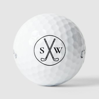 Custom Create Your Own Golf Monogrammed Golf Balls | Zazzle