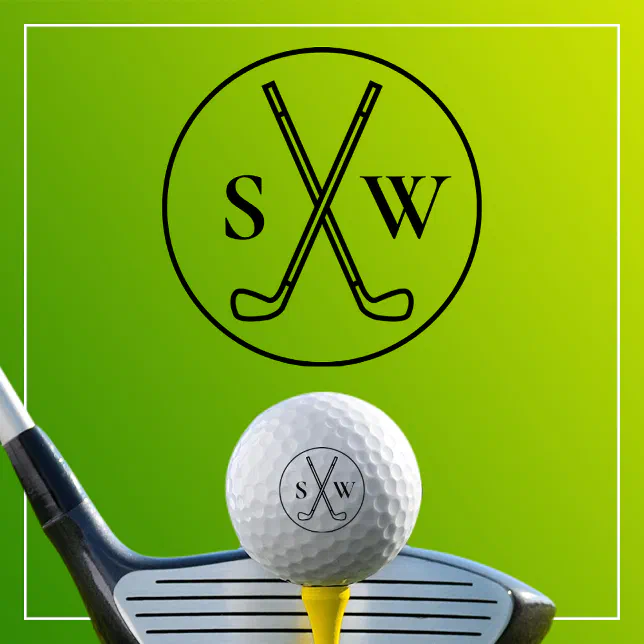 Custom Create Your Own Golf Monogrammed Golf Balls | Zazzle
