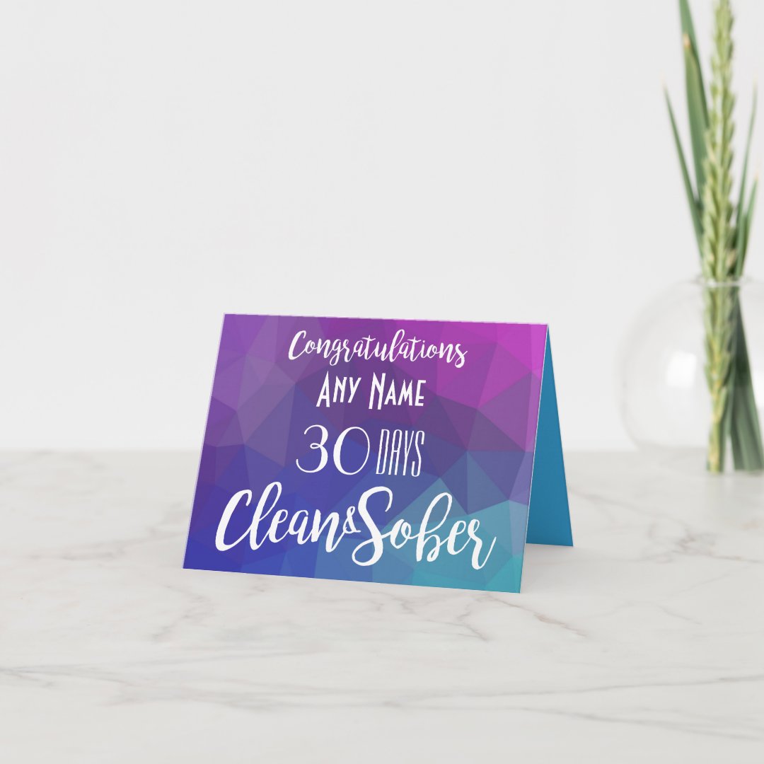 Custom Create Your Own Sobriety Anniversary Card | Zazzle