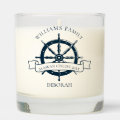Custom Cruise Ship Nautical Wheel Boat Captain Scented Candle | Zazzle