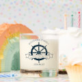 Custom Cruise Ship Nautical Wheel Boat Captain Scented Candle | Zazzle