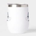 Custom Cruise Ship Nautical Wheel Boat Captain Thermal Wine Tumbler ...