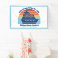 Custom Cruise Ship Sunset Blue Welcome Aboard Banner | Zazzle