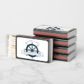 Custom Cruise Ship Wheel Nautical Party Matchboxes | Zazzle