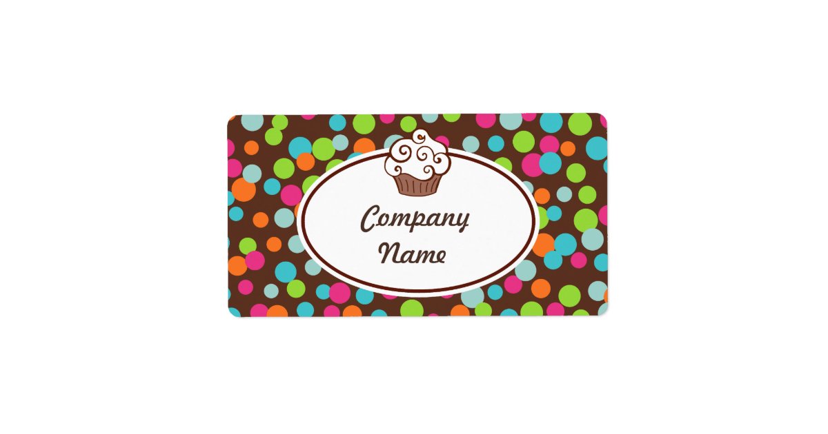 Custom Cupcake Sprinkles Labels | Zazzle