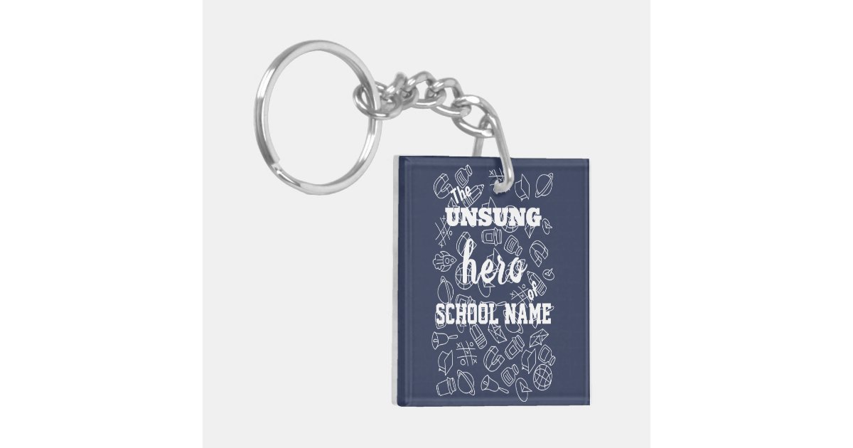 Custom Custodian/Staff Appreciation Key Ring | Zazzle