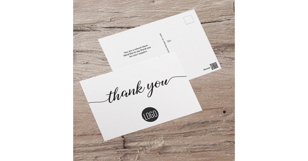 Custom Customer Appreciation Business template Postcard | Zazzle
