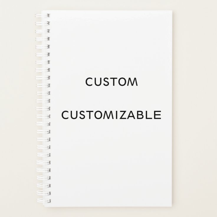 CUSTOM CUSTOMIZABLE CUSTOMIZE BLANK PLANNER | Zazzle