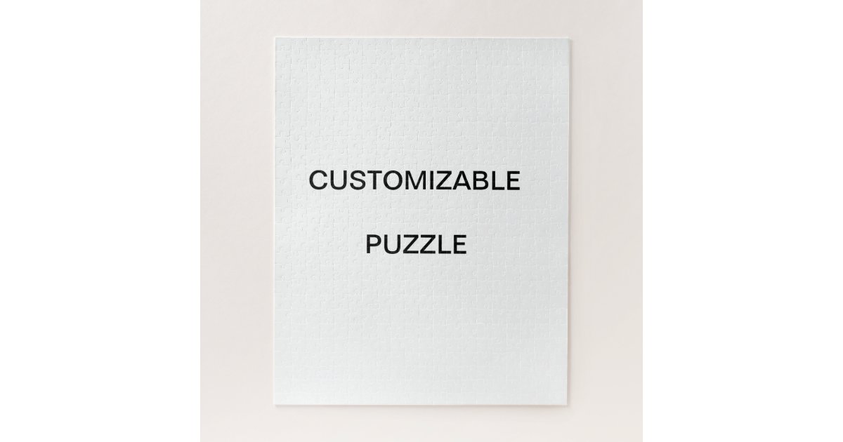 CUSTOM CUSTOMIZABLE TEMPLATE JIGSAW PUZZLE | Zazzle