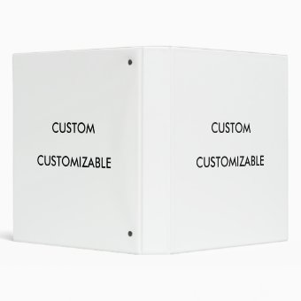 Custom Customize Customizable Blank Template 3 Ring Binder | Zazzle