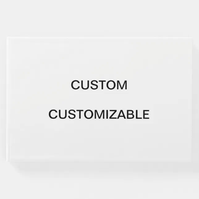 CUSTOM CUSTOMIZE CUSTOMIZABLE TEMPLATE GUEST BOOK | Zazzle