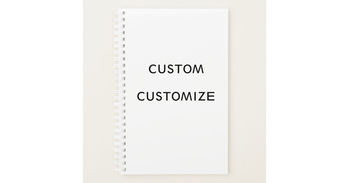 CUSTOM CUSTOMIZE DESIGN TEMPLATE PLANNER | Zazzle