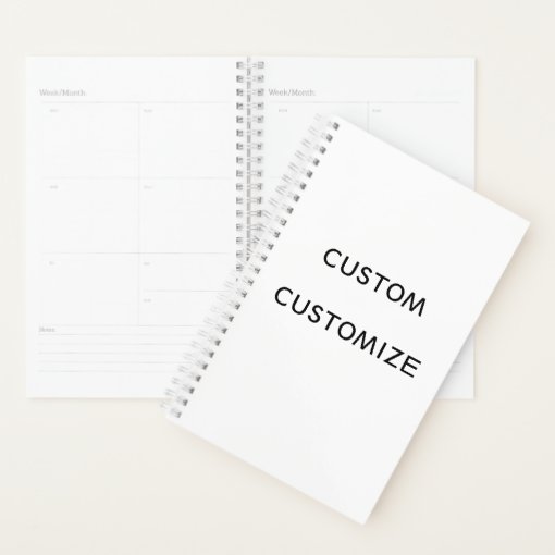 CUSTOM CUSTOMIZE DESIGN TEMPLATE PLANNER | Zazzle