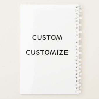 CUSTOM CUSTOMIZE DESIGN TEMPLATE PLANNER | Zazzle