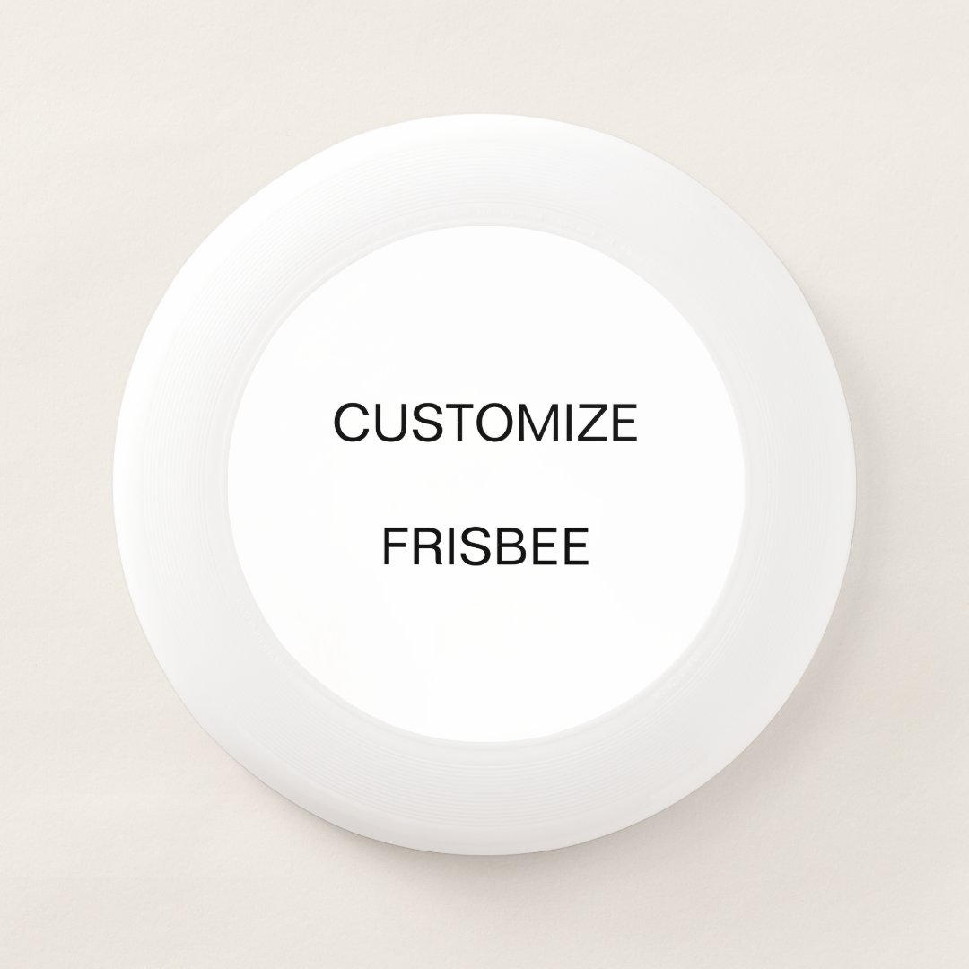 CUSTOM CUSTOMIZE TEMPLATE BLANK Wham-O FRISBEE | Zazzle