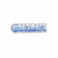 Custom-Cut "Chillax" Graffiti Vinyl Sticker | Zazzle