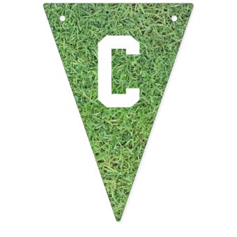 Custom Cut Grass Lawn Bunting Flags | Zazzle
