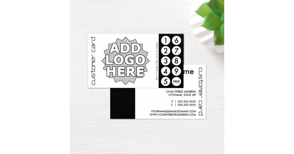 custom cut out punch cards | Zazzle.com