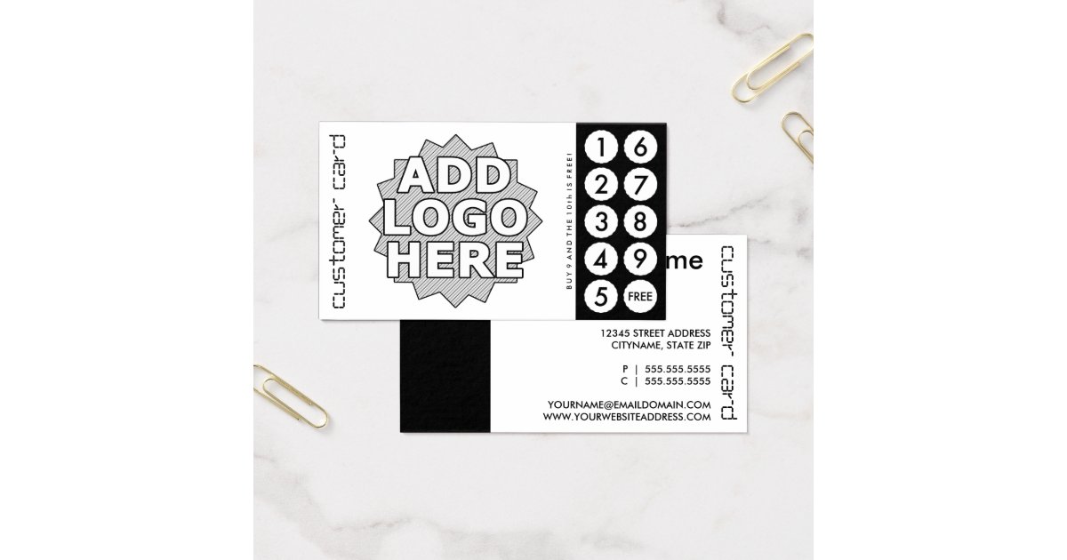custom cut out punch cards | Zazzle.com