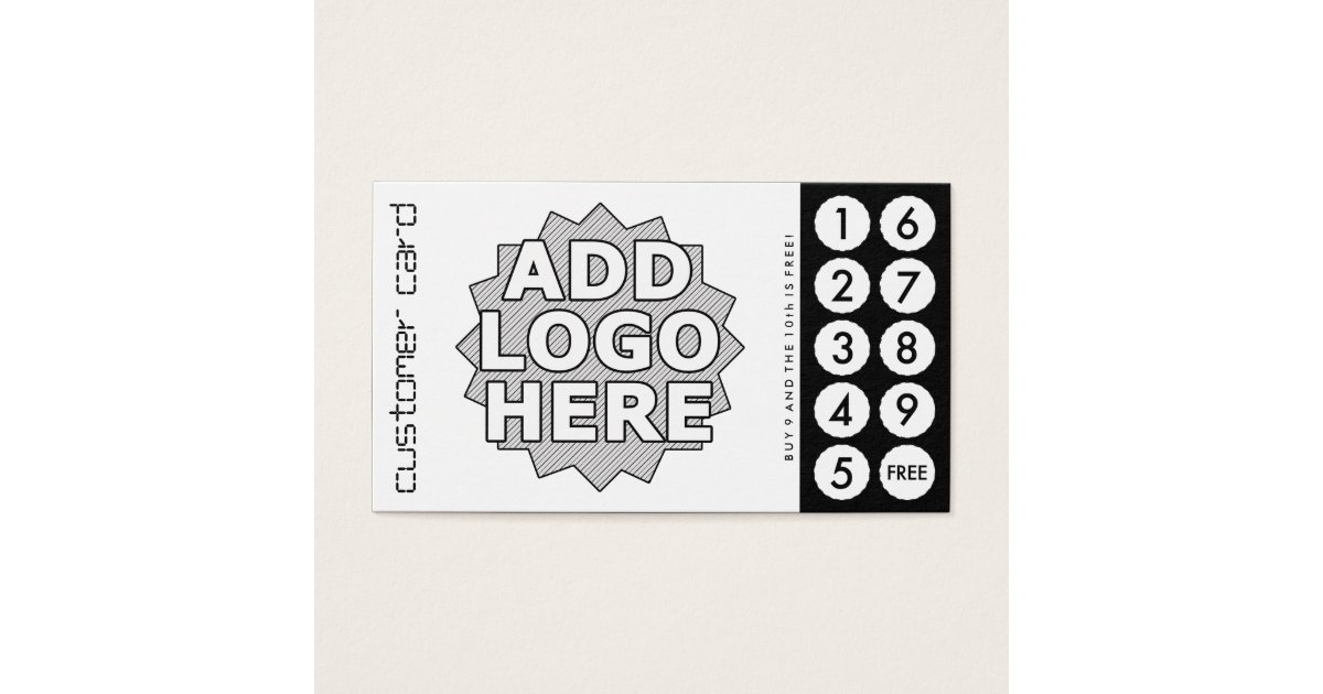custom cut out punch cards | Zazzle