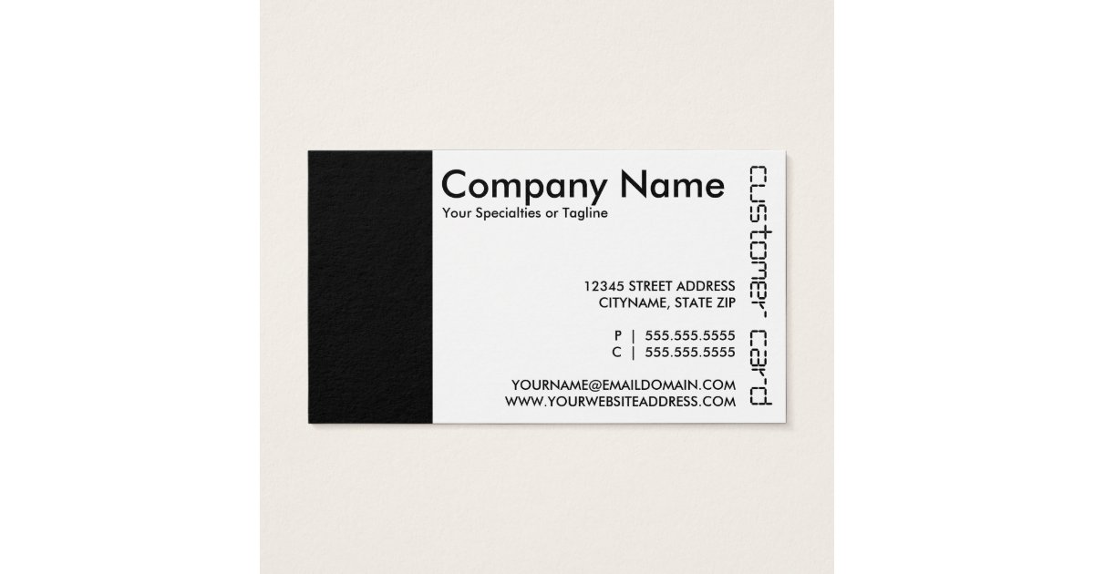 custom cut out punch cards | Zazzle