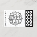 custom cut out punch cards | Zazzle