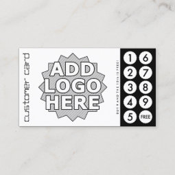 custom cut out punch cards | Zazzle