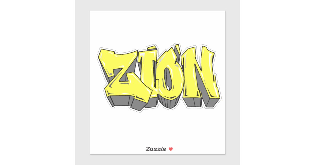Custom-Cut "Tony" Graffiti Vinyl Sticker | Zazzle