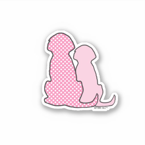 Custom-Cut Vinyl Pink Dog Stickers | Zazzle