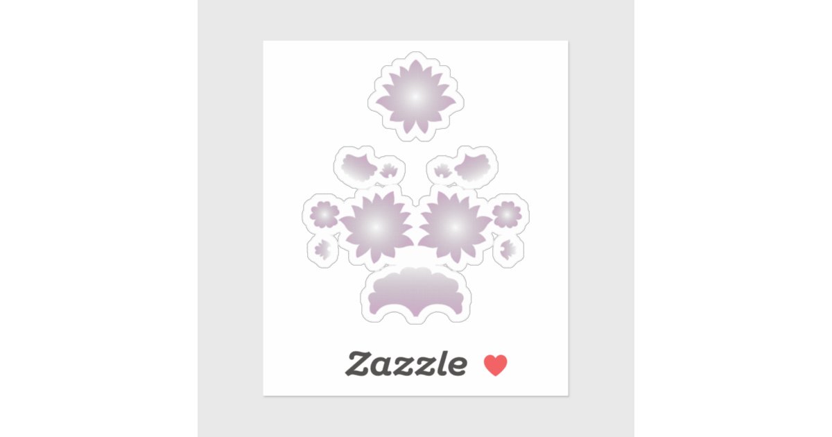Custom-Cut Vinyl Sticker SAMPLE | Zazzle
