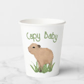 Custom Cute Capybara Pun Capy Baby Illustration Paper Cups | Zazzle