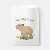 Custom Cute Capybara Pun Capy Baby Shower Favor Bag | Zazzle
