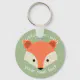 Custom Cute Fox Face Keychain | Zazzle