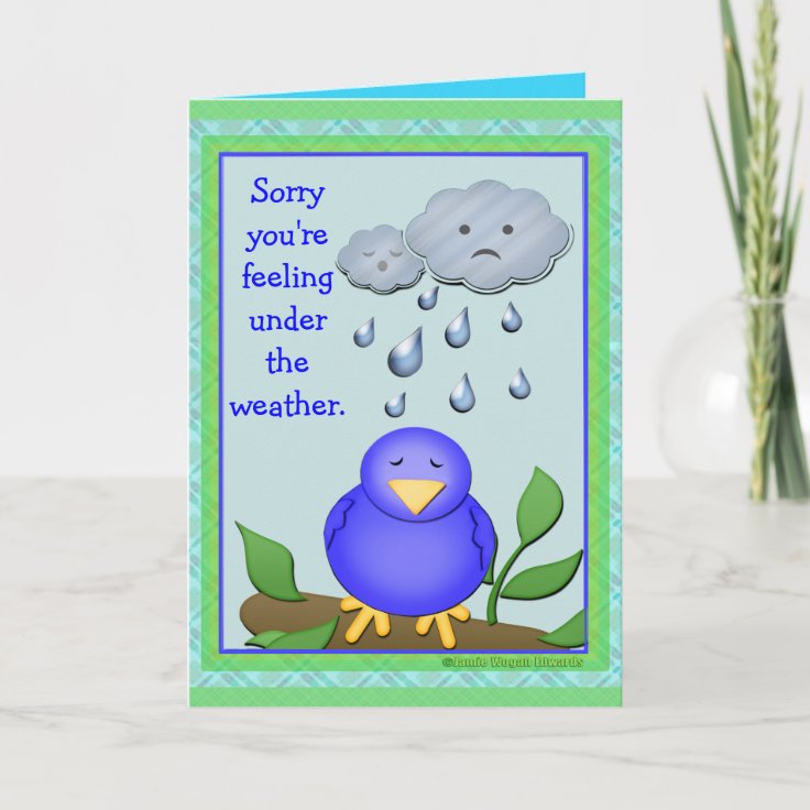 Custom Cute Get Well Soon Greeting Card. Card | Zazzle