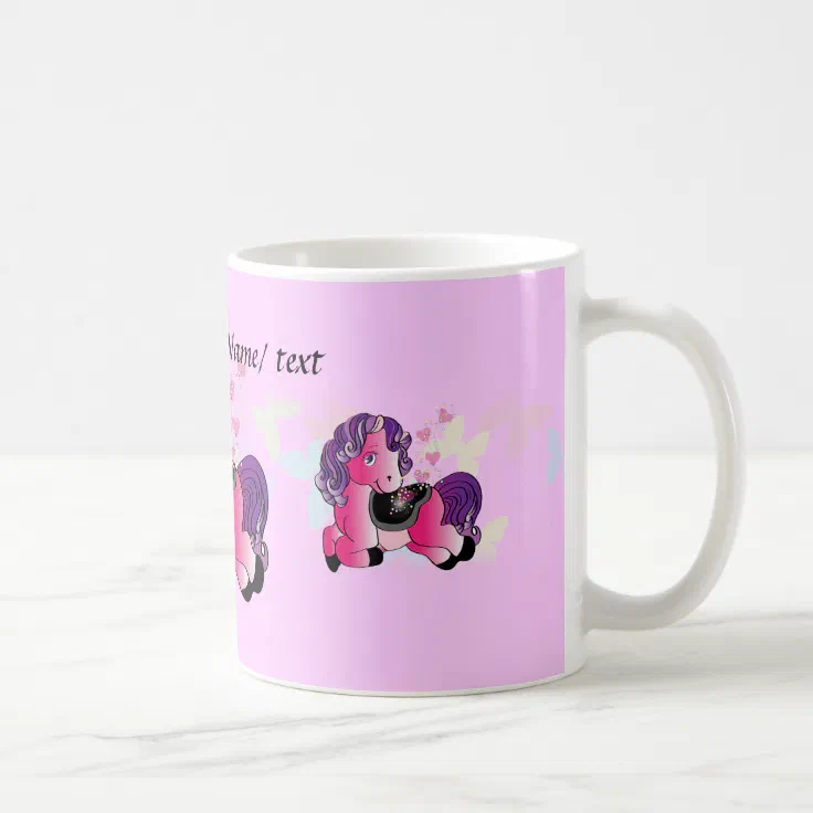 Custom Cute happy little pony Coffee Mug | Zazzle