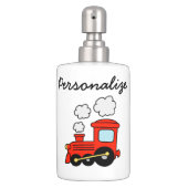 Custom cute toy train kids toothbrush holder set | Zazzle