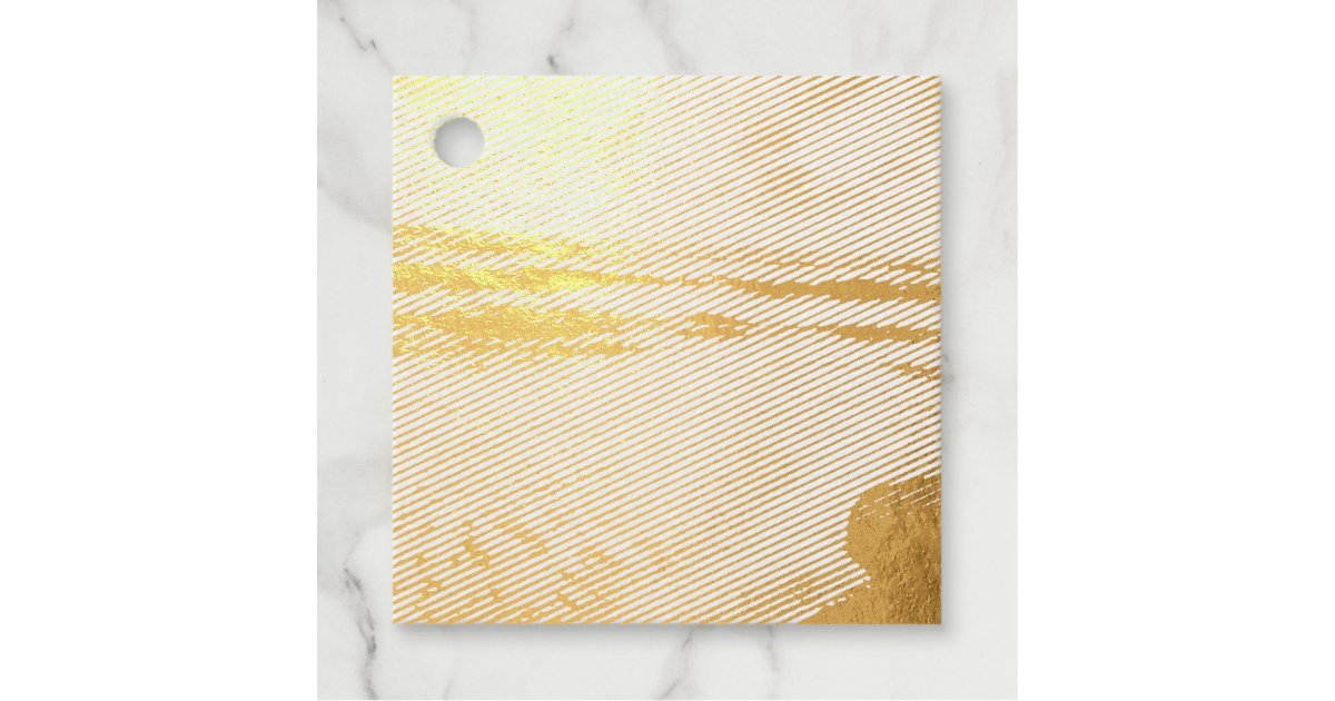 Custom Cute Two Photo Double Sided Personalized Ke Foil Favor Tags | Zazzle