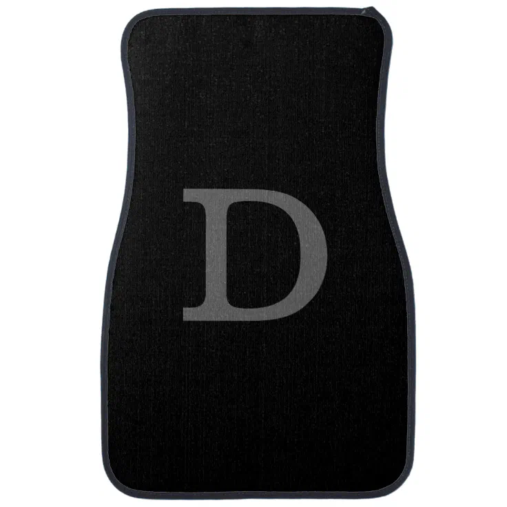 custom D initial letter Car Mat | Zazzle