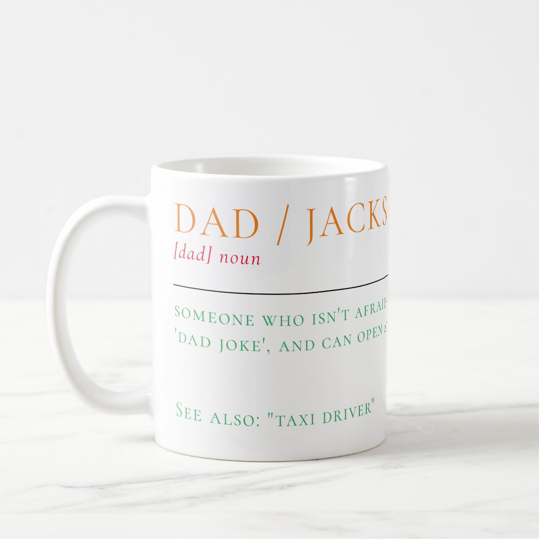Custom Dad Dictionary Definition Father's Day Coffee Mug | Zazzle