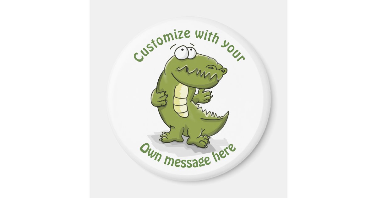 Custom Dancing Crocodile Cartoon Magnet | Zazzle