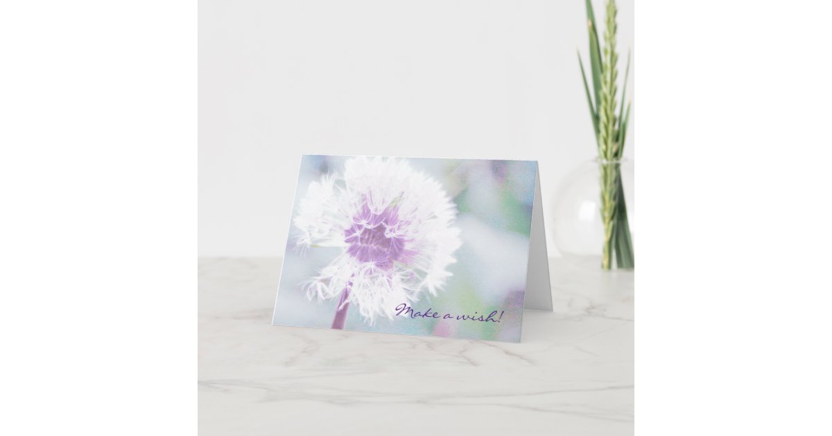 Custom Dandelion Wishes Greeting Card | Zazzle